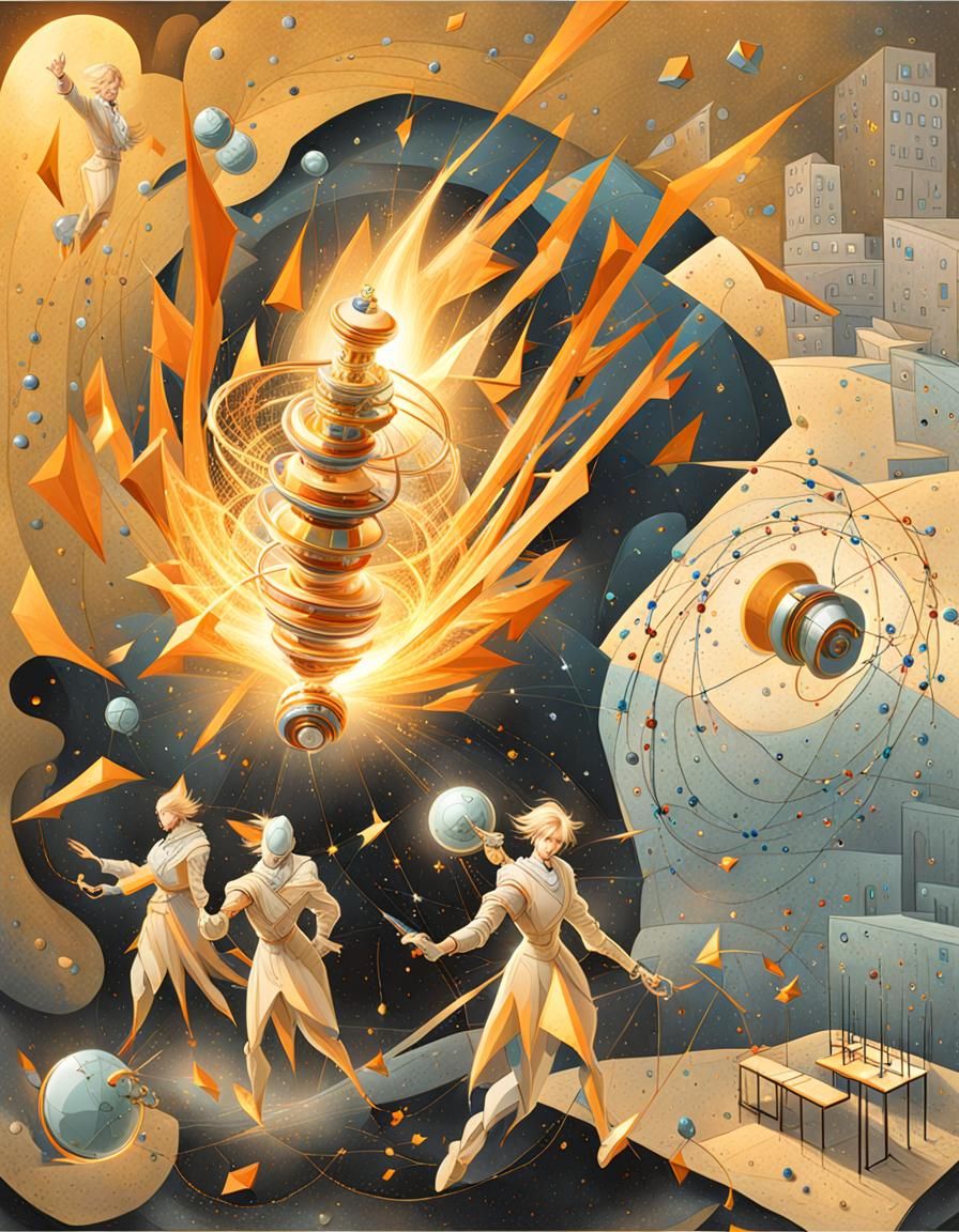 The Electron Dance - AI Generated Artwork - NightCafe Creator