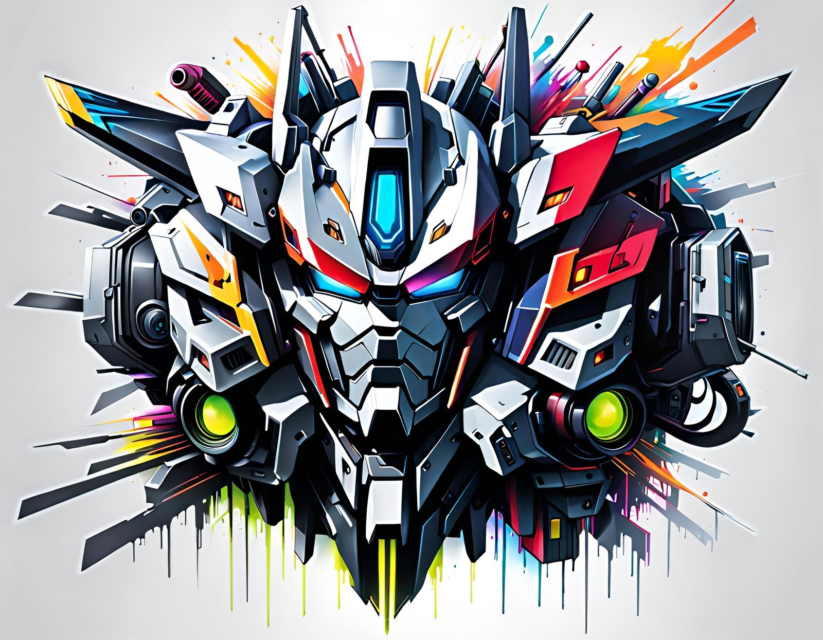 Mech graff 20apr24 - AI Generated Artwork - NightCafe Creator