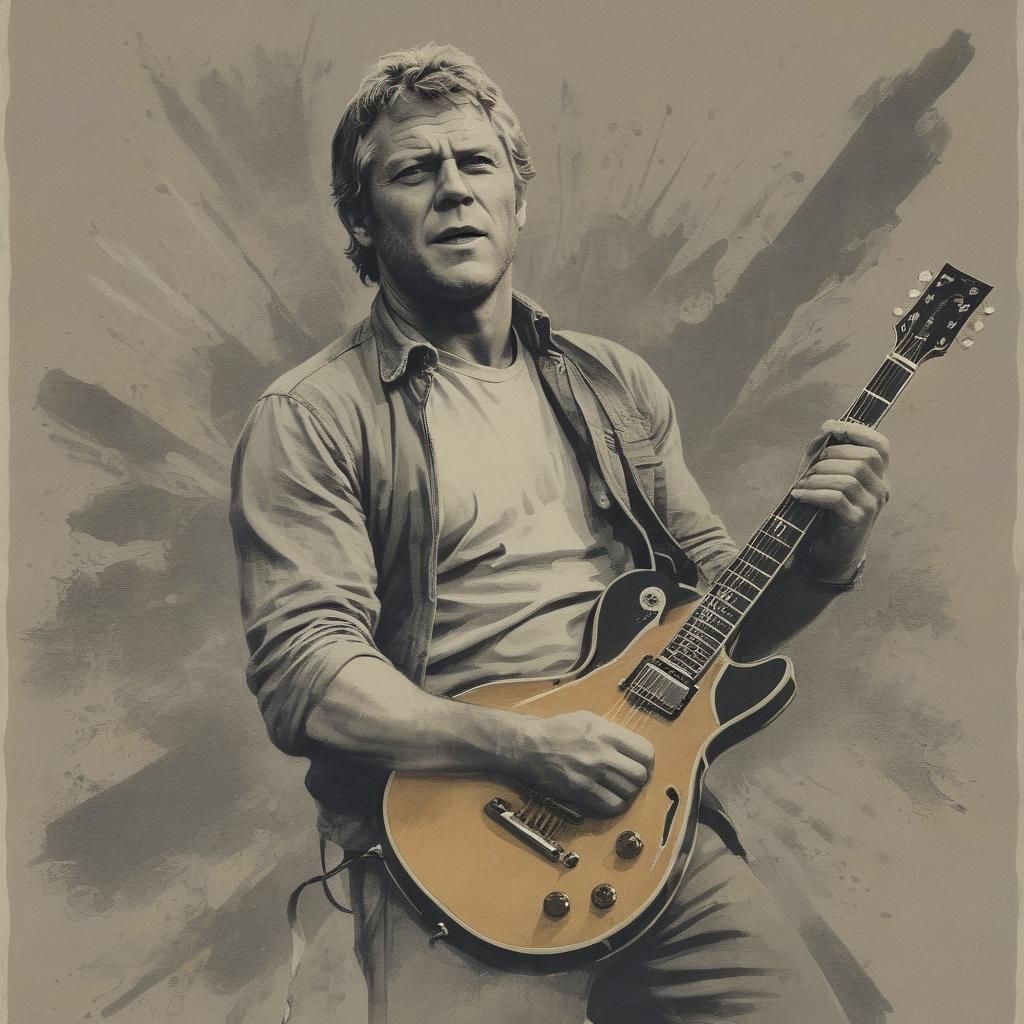 Steve McQueen as the Best Rocker of all time - AI Generated Artwork ...