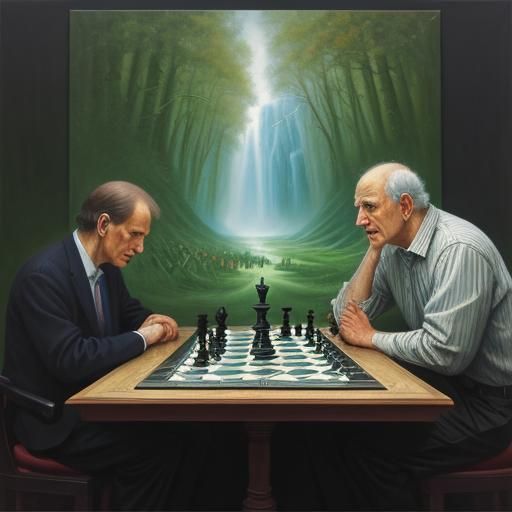The god vs The devil in chess for control of the natural world ...