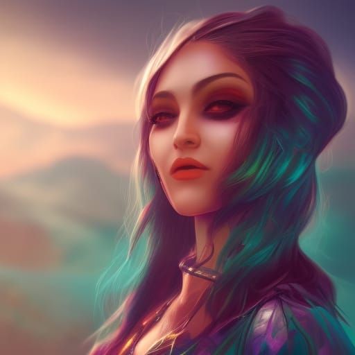 Gorgeous transgender girl - AI Generated Artwork - NightCafe Creator