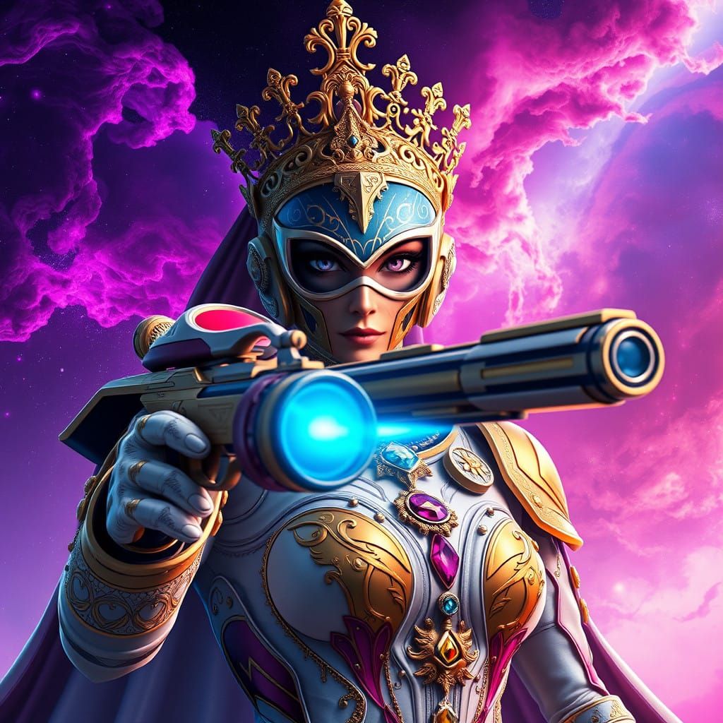 Queen of Outer Space - Regal Space Queen Wields Power in Neb...