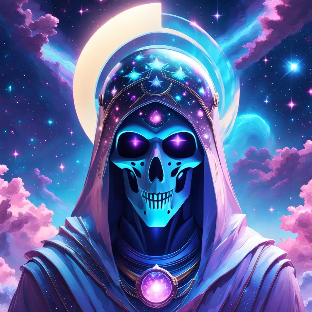 A cosmic guardian, veiled in mystery and illuminated by the stars. - AI ...