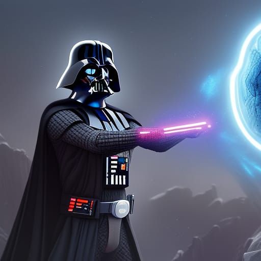 Darth Vader finds the Infinity Stones - AI Generated Artwork ...