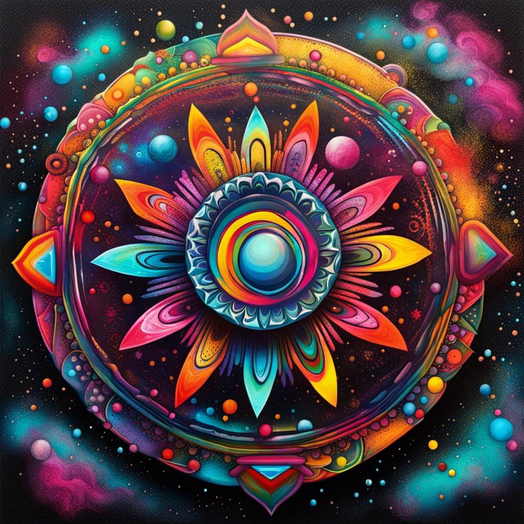 Cosmic Mandala - AI Generated Artwork - NightCafe Creator