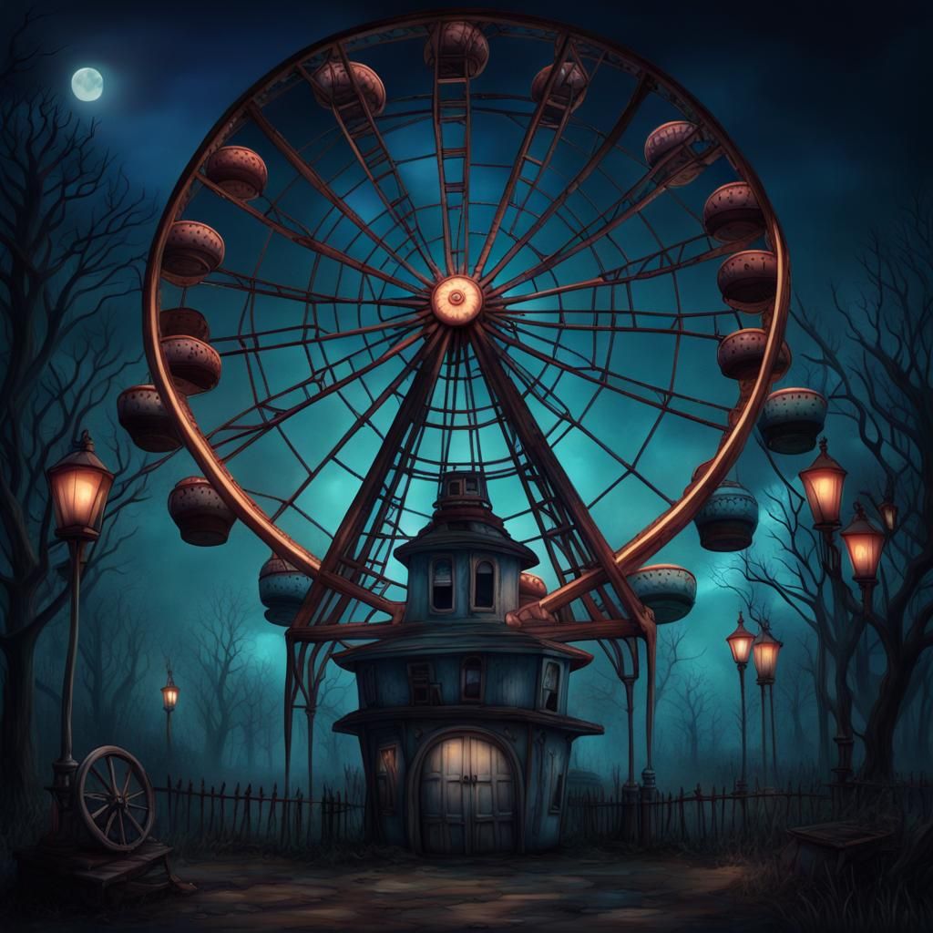 Ferris Wheel - AI Generated Artwork - NightCafe Creator