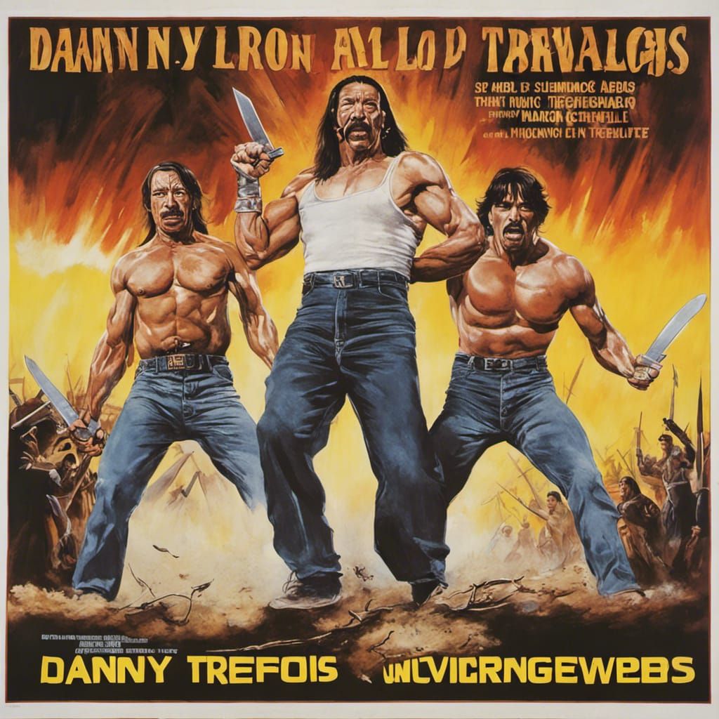 danny trejo 1980s film poster - AI Generated Artwork - NightCafe Creator