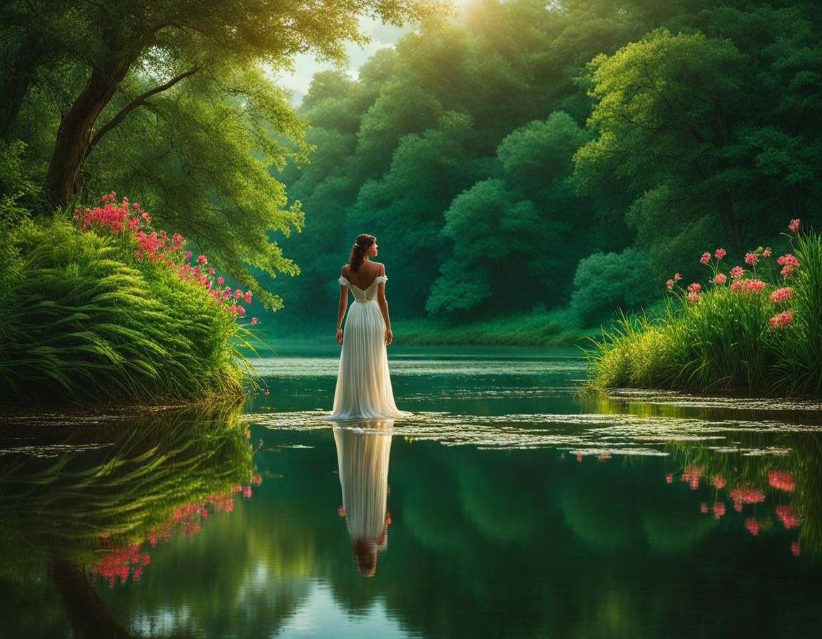 The Tranquil River - AI Generated Artwork - NightCafe Creator