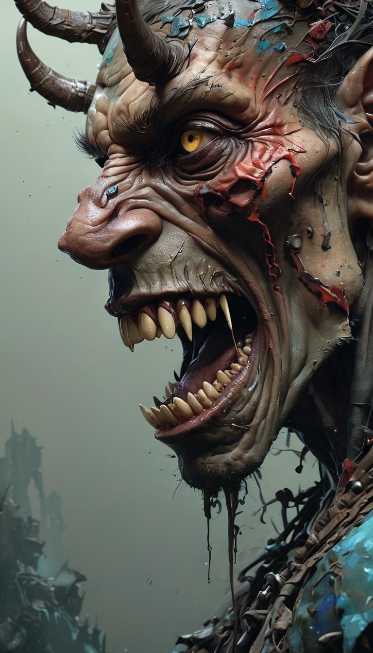 Ethereal Demon Portrait in Ultra HD - AI Art