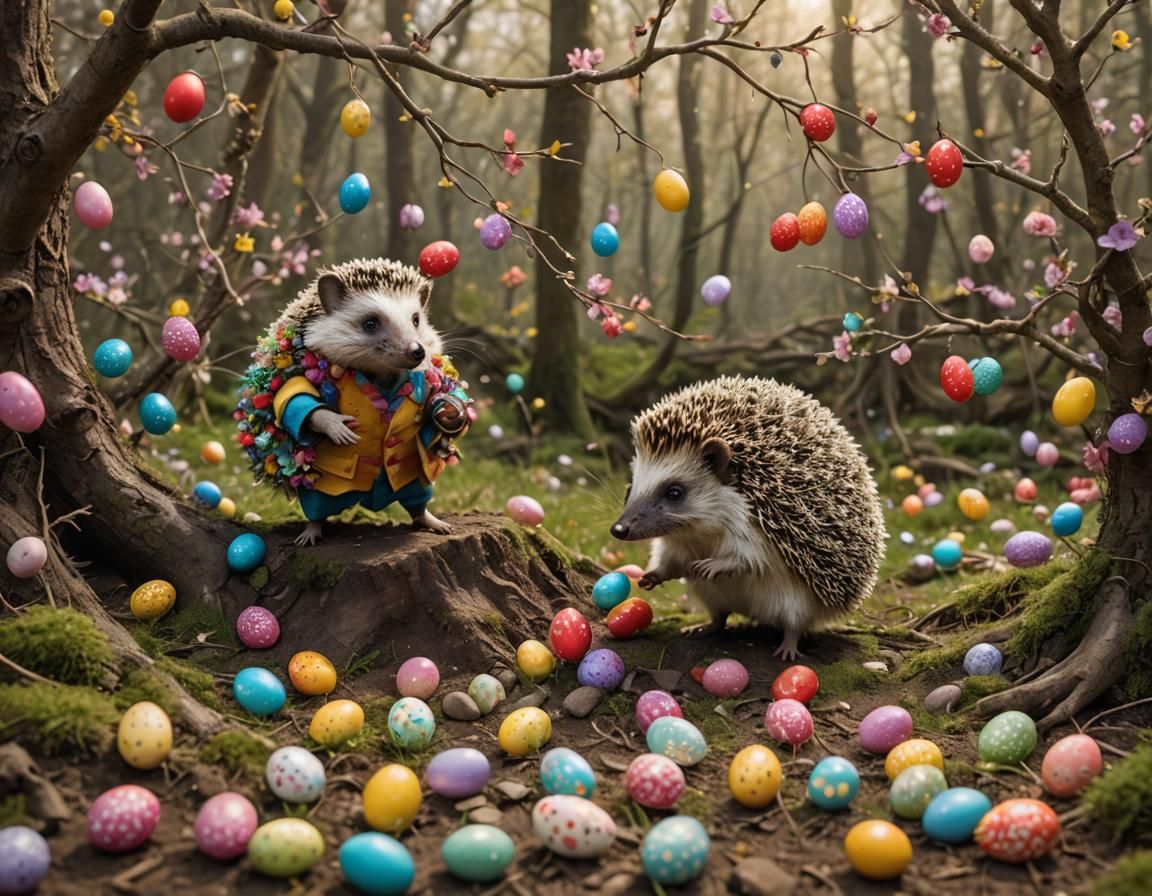 Easter forest - AI Generated Artwork - NightCafe Creator