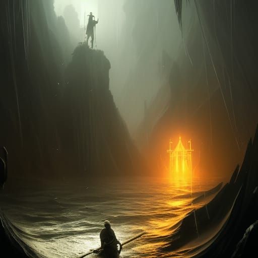 Glowing Pull - AI Generated Artwork - NightCafe Creator