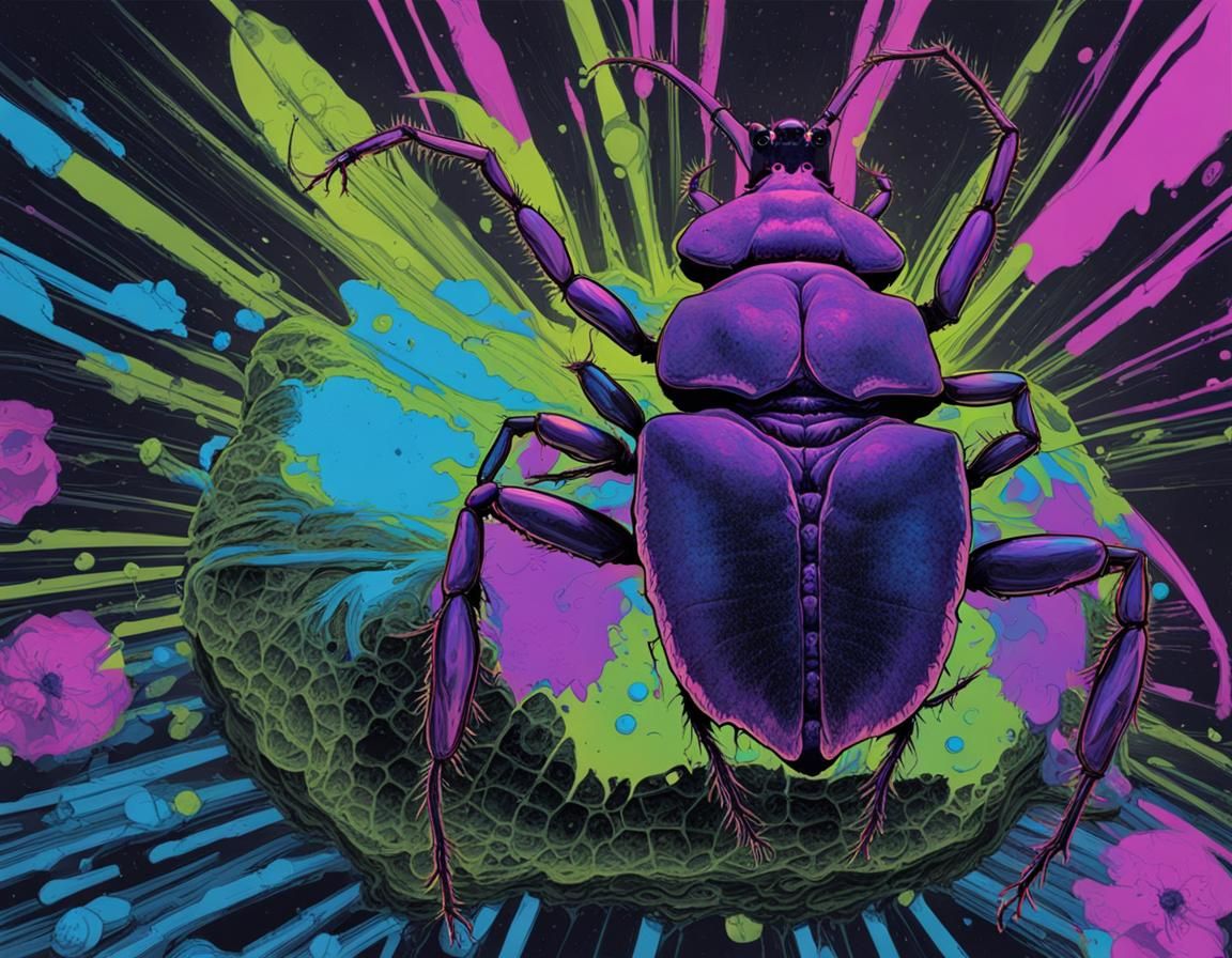 X-Ray of Big Bed Bug - AI Generated Artwork - NightCafe Creator