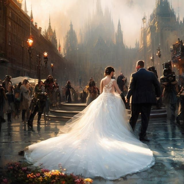 New Challenge on my page - Weddings - AI Generated Artwork - NightCafe ...