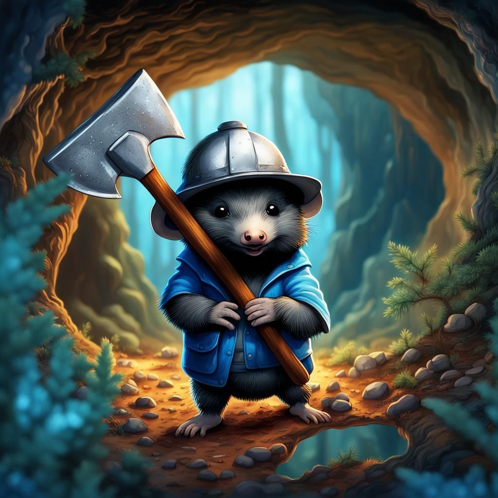 Lil’ Mole Miner - AI Generated Artwork - NightCafe Creator