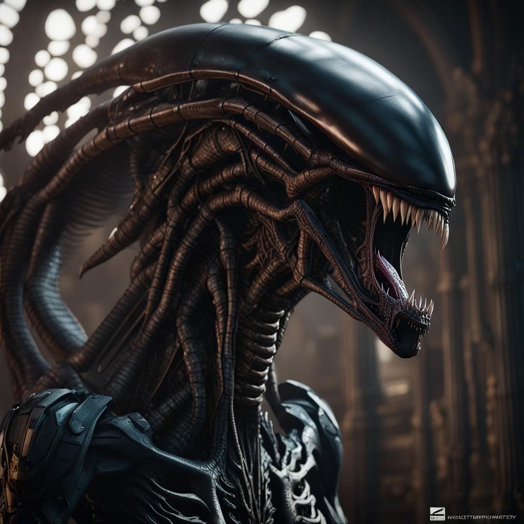 Xenomorph Symbiant Species 104 - AI Generated Artwork - NightCafe Creator