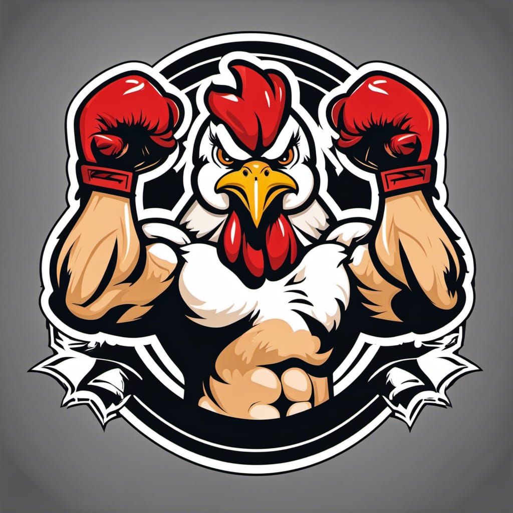 Fighting Chicken - AI Generated Artwork - NightCafe Creator