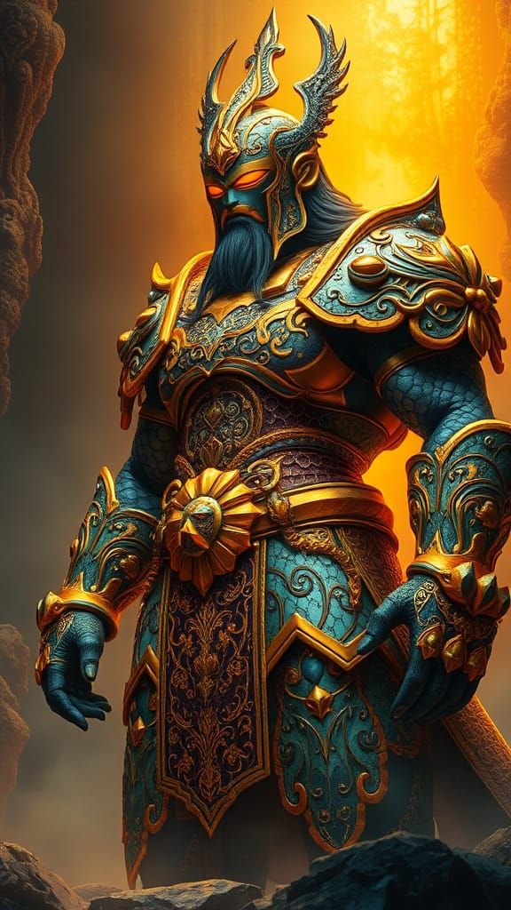 Goliath Fighter Resolute Studio Ghibli complementary colors deep color ...