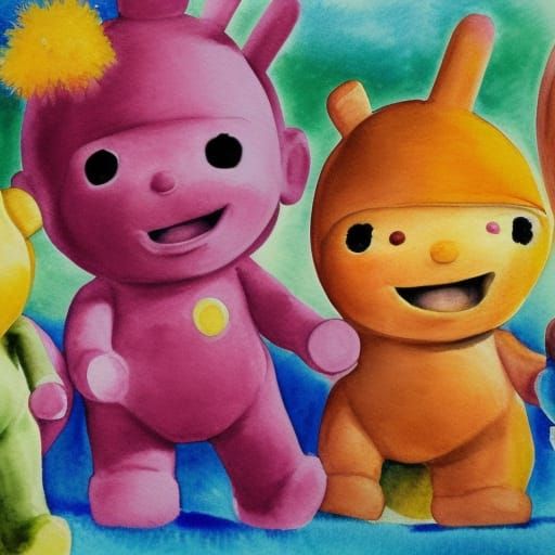 cute Teletubbies 2.0 - AI Generated Artwork - NightCafe Creator
