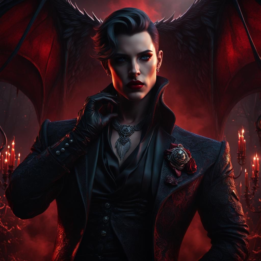 Stylish vampire - AI Generated Artwork - NightCafe Creator