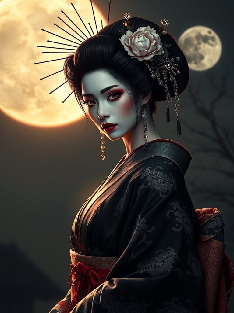 Gothic Geisha. Favorite version. - Gothic Geisha. Favorite v...