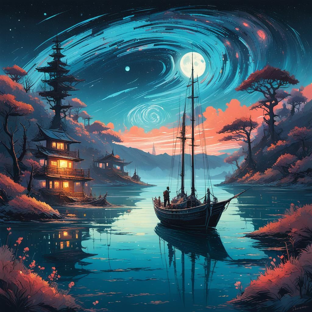 Seascape - AI Generated Artwork - NightCafe Creator