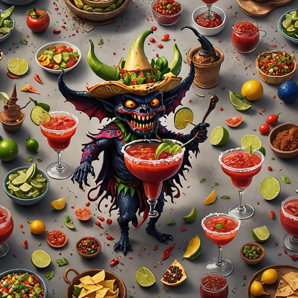 Fiesta Food Demon - AI Generated Artwork - NightCafe Creator