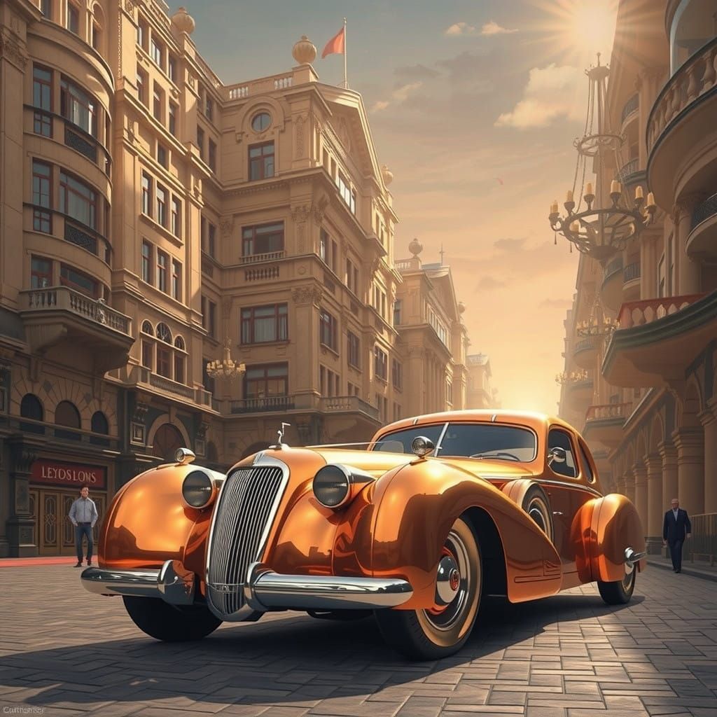 1930S SOLID GOLD CAR - Luxurious Art Deco Solid Gold Car in ...