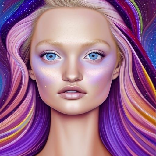 Cameron Dove / Elsa Hosk / Gemma Ward Face Morph - AI Generated Artwork ...