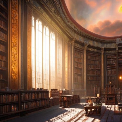 Library - AI Generated Artwork - NightCafe Creator