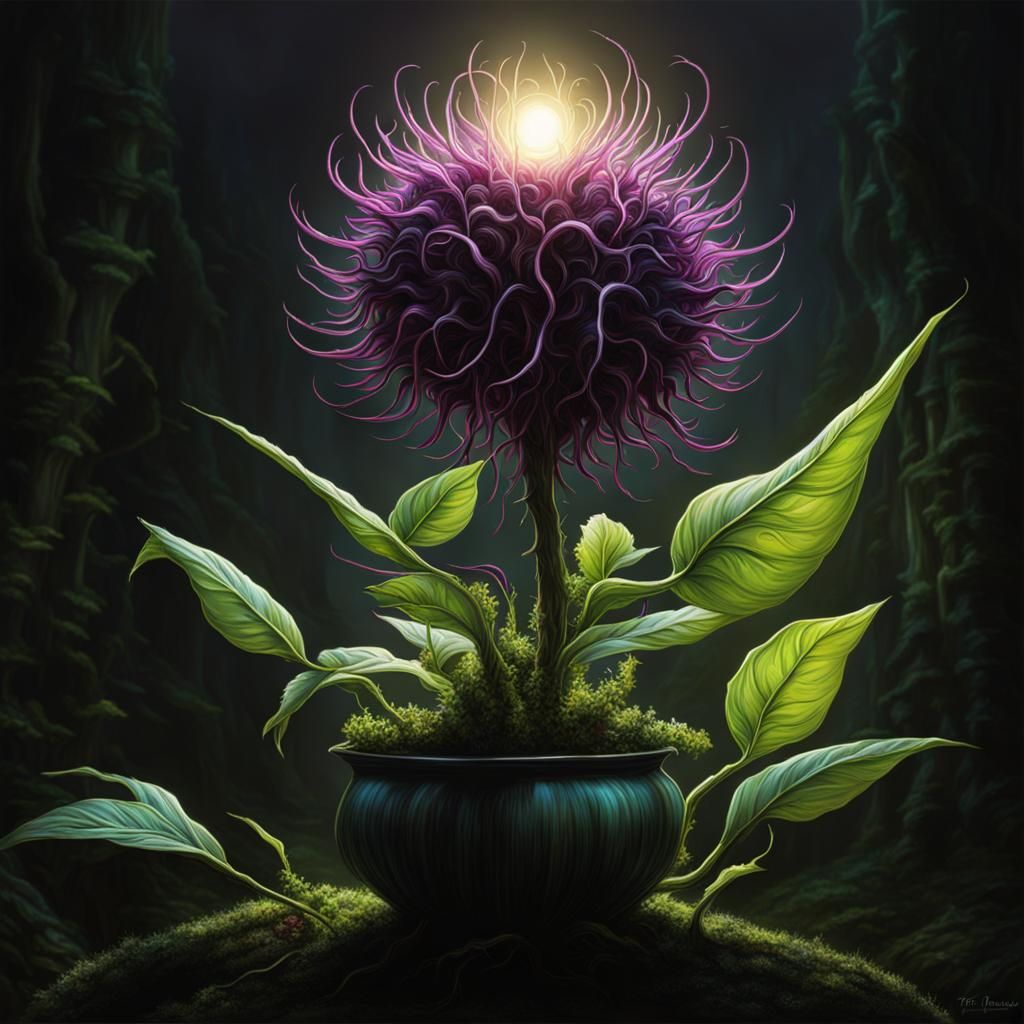 Magical plant - AI Generated Artwork - NightCafe Creator