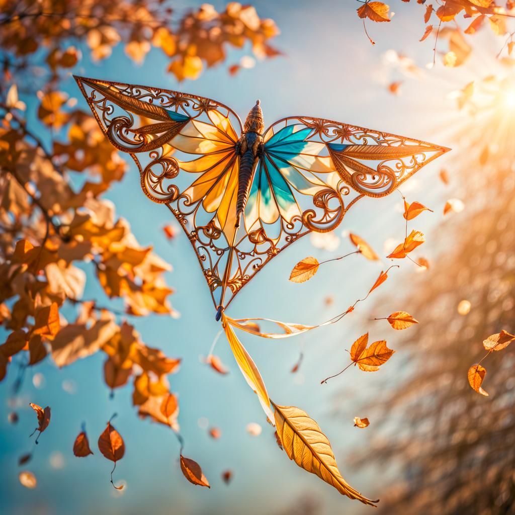Translucent spring kite - AI Generated Artwork - NightCafe Creator