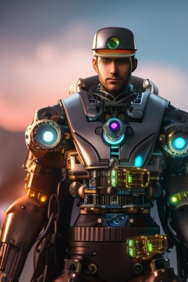 A Cybernetic Engineer - AI Generated Artwork - NightCafe Creator