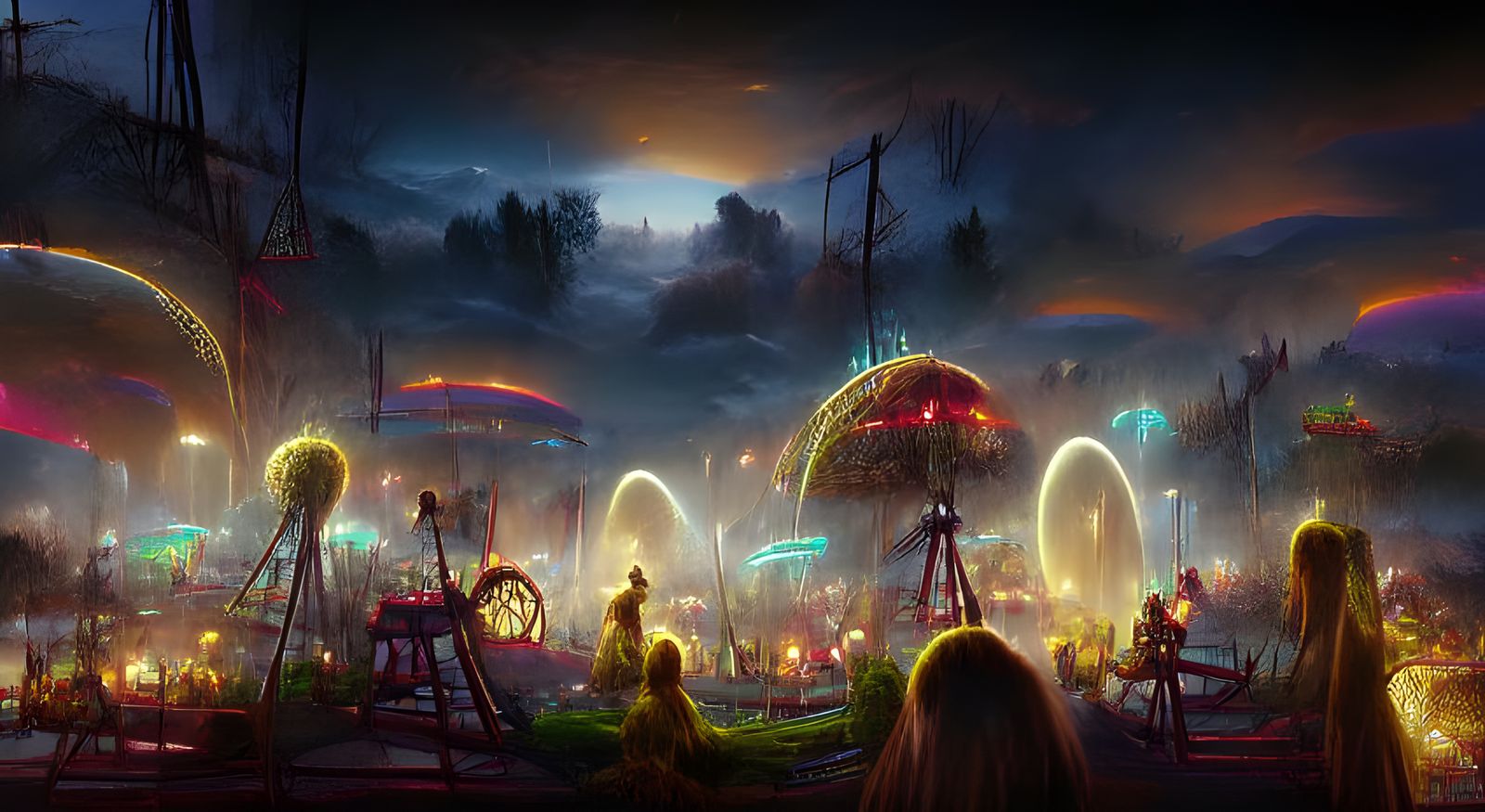 Otherworldly circus on an alien planet - AI Generated Artwork ...
