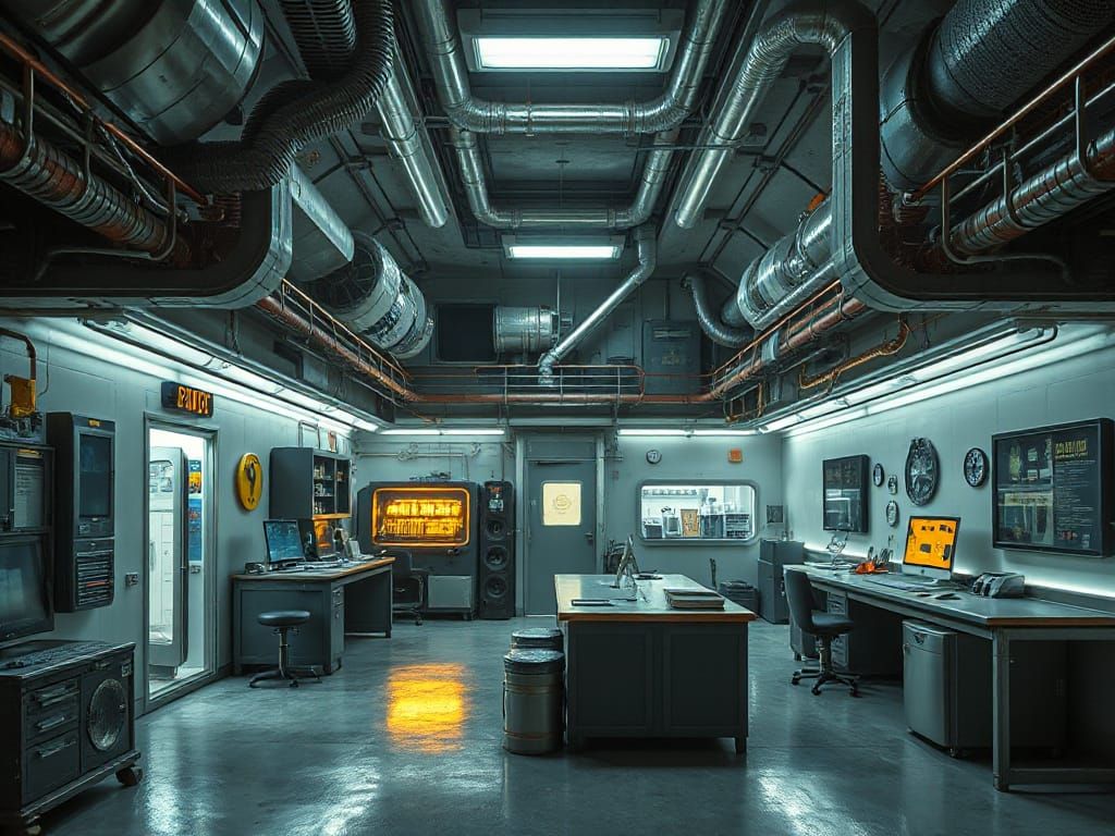 Time Travel Lab in Futuristic Unreal Engine Design - AI Art