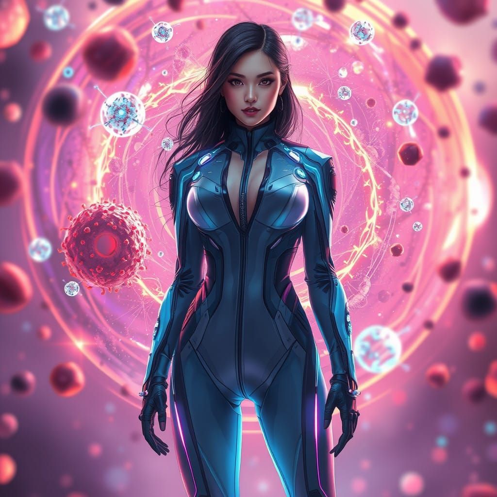 Microverse woman - Dreamlike Microscopic World in Sci-Fi Ae...