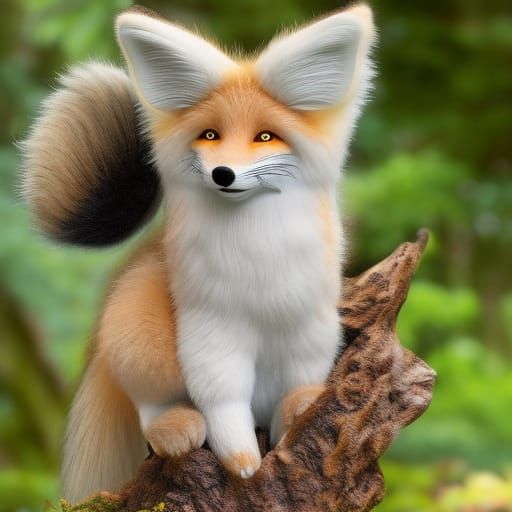 Fluffy little fox - AI Generated Artwork - NightCafe Creator