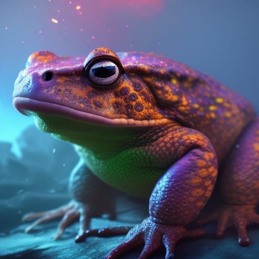 Purple toad - AI Generated Artwork - NightCafe Creator