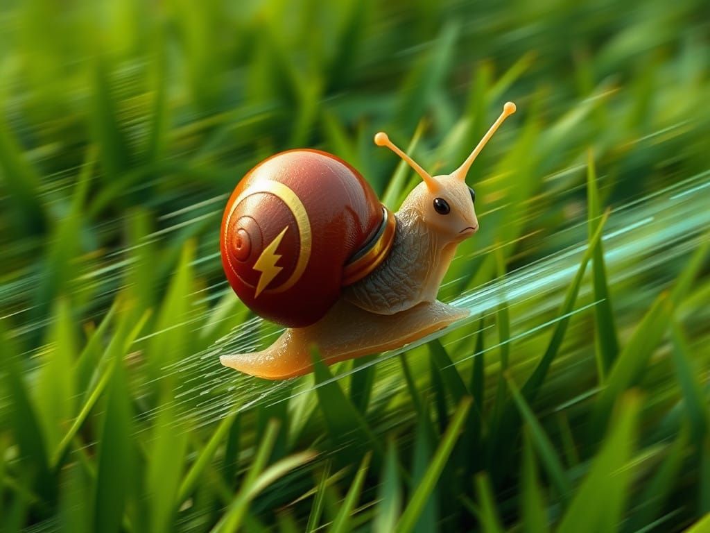 ⚡ Flash Snail ⚡ - Snail in Futuristic Flash Suit Zooms Past ...