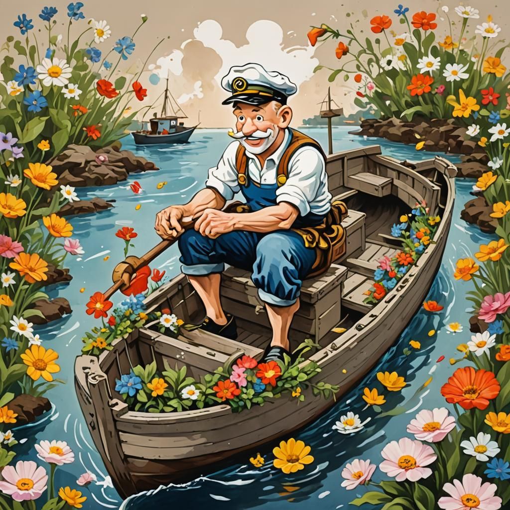 Popeye the Sailor - AI Generated Artwork - NightCafe Creator