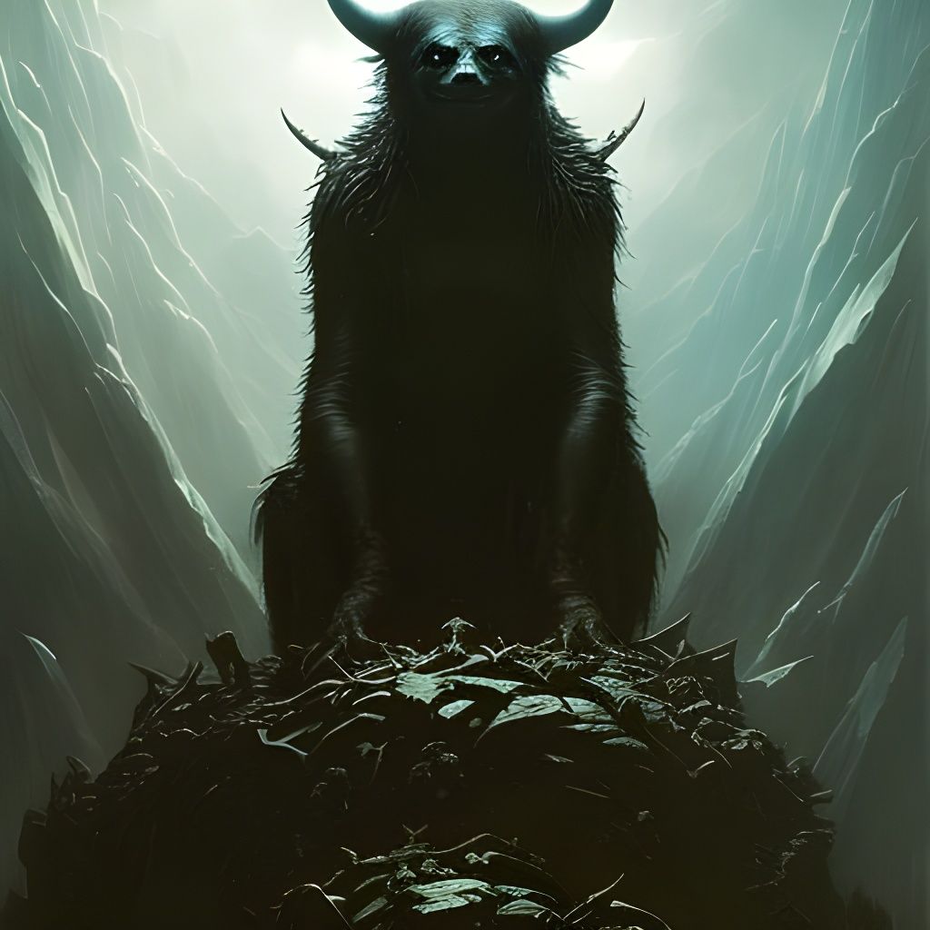 Dark Sloth Lord - AI Generated Artwork - NightCafe Creator