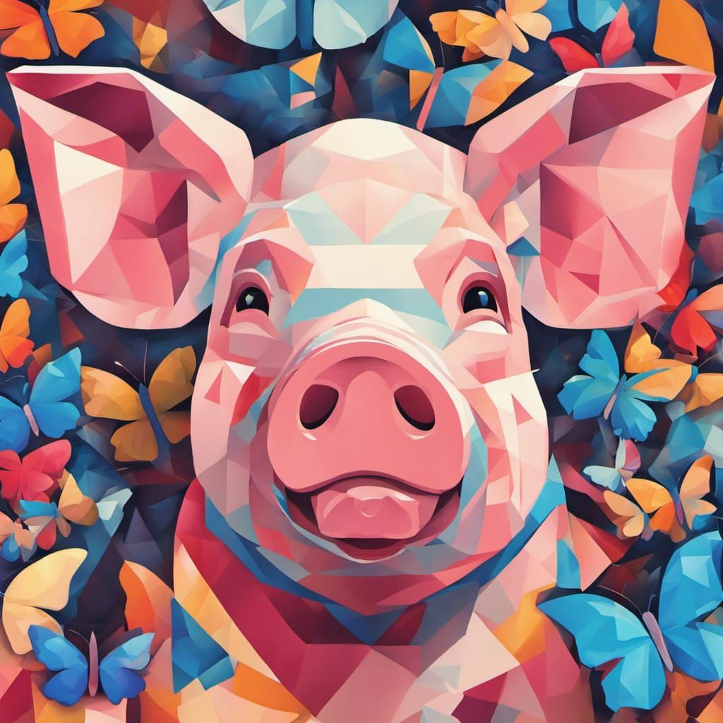 , Neo-Cubism, layered overlapping geometry, art deco... - AI Generated Artwork - NightCafe Creator