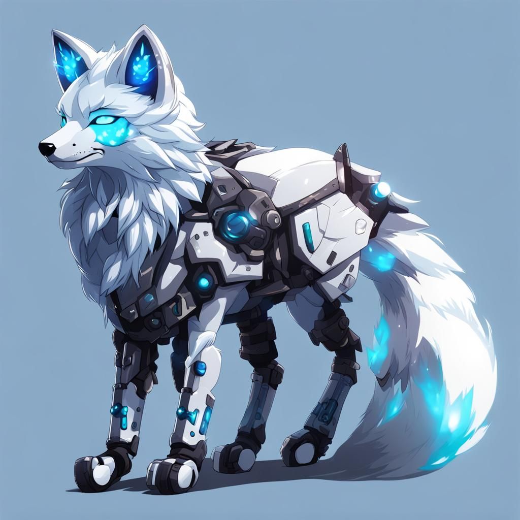 Leader ice fox. - AI Generated Artwork - NightCafe Creator