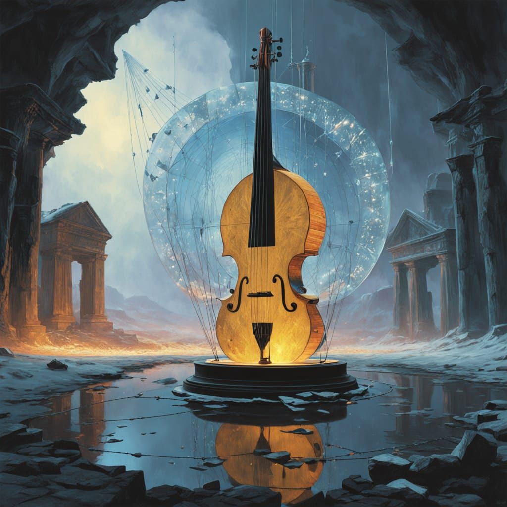 "Let's picture this: A new, modern harp made entirely of transparent ...