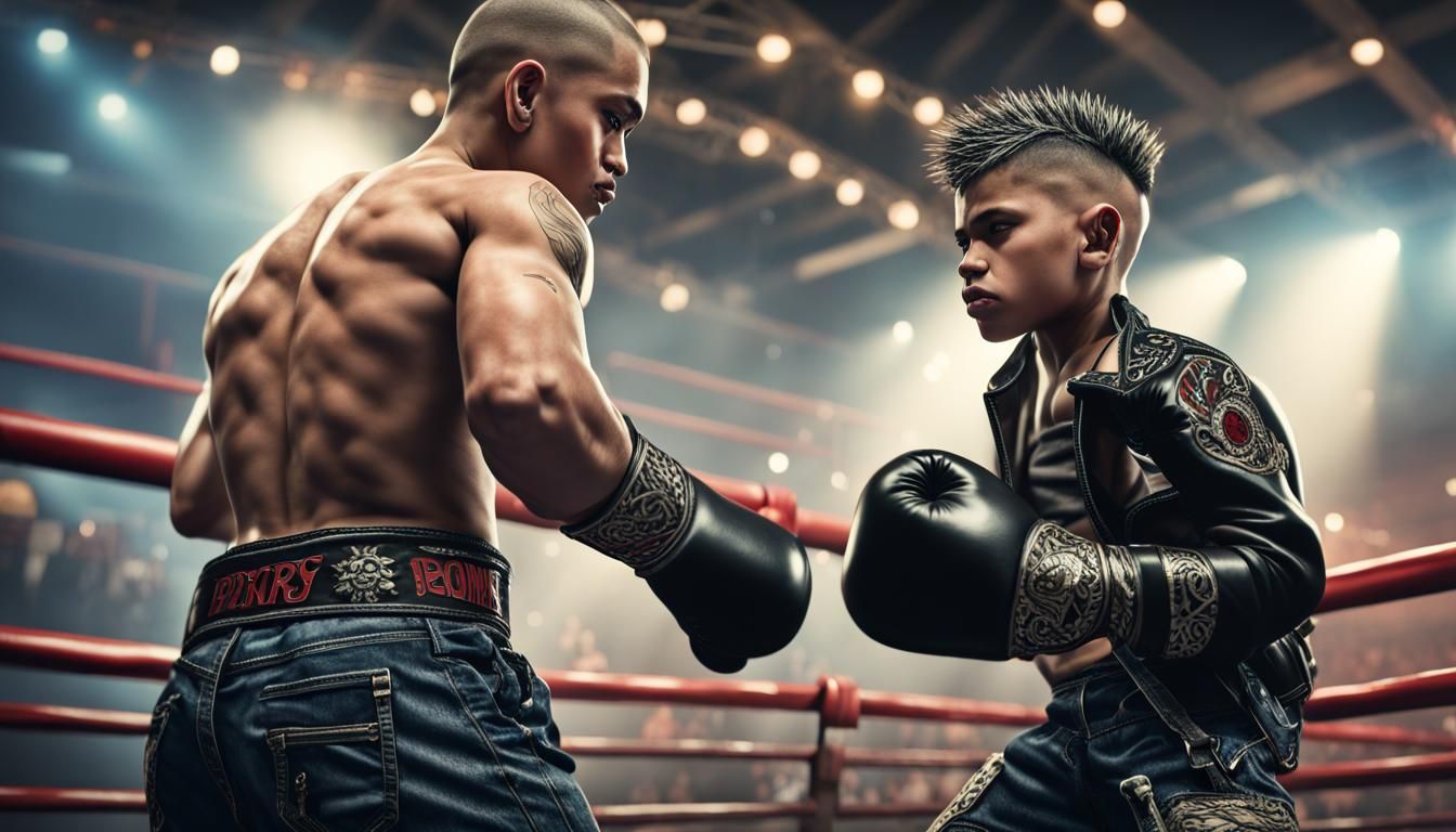 Punk boxer - AI Generated Artwork - NightCafe Creator