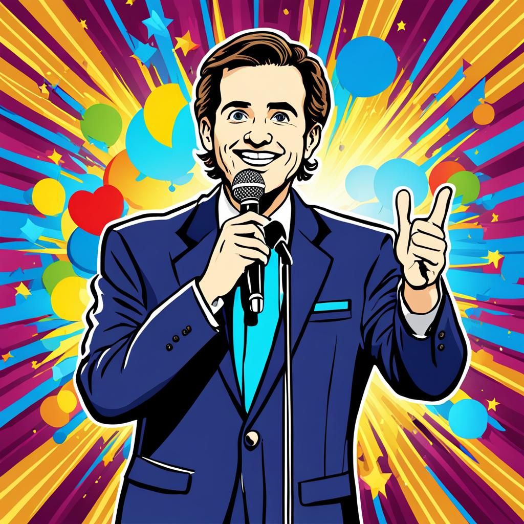 stand up comedian cartoon - Comedian Cartoon Standup Charact...