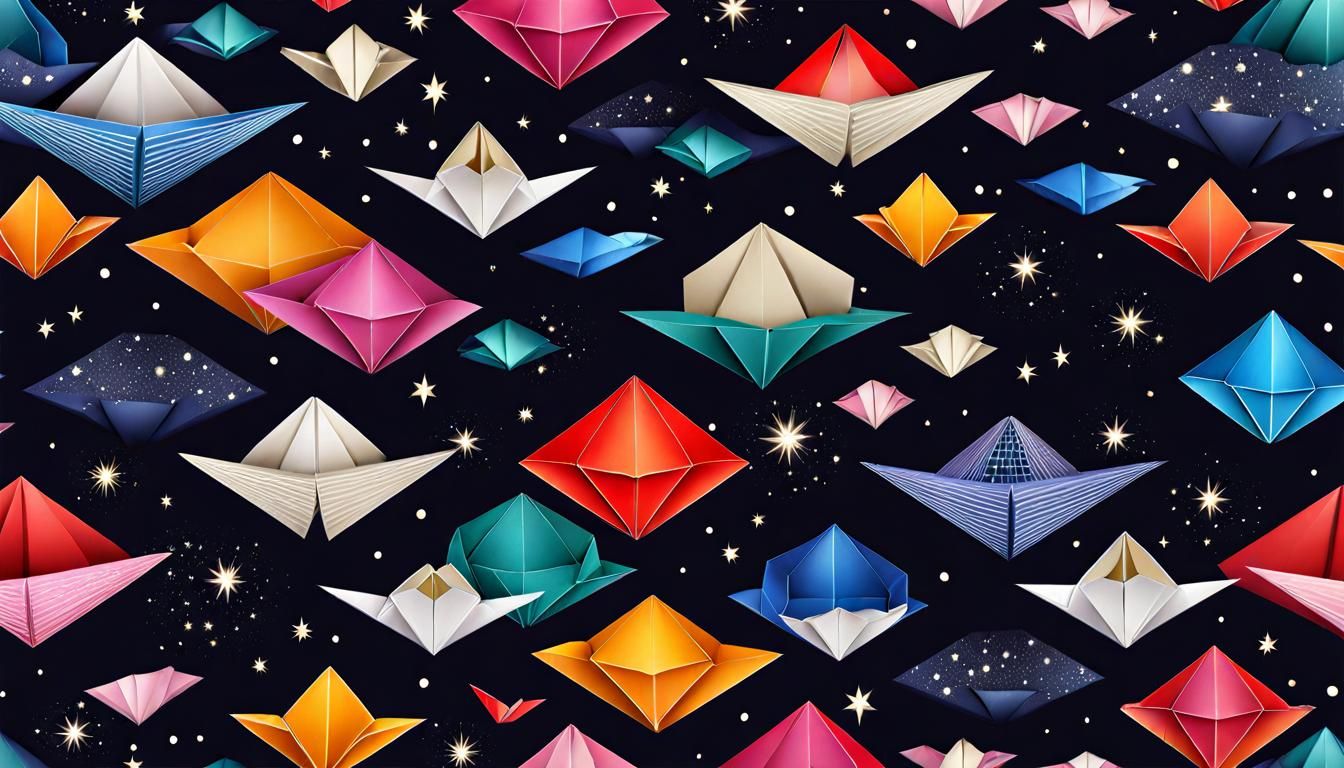 Origami universe. - AI Generated Artwork - NightCafe Creator