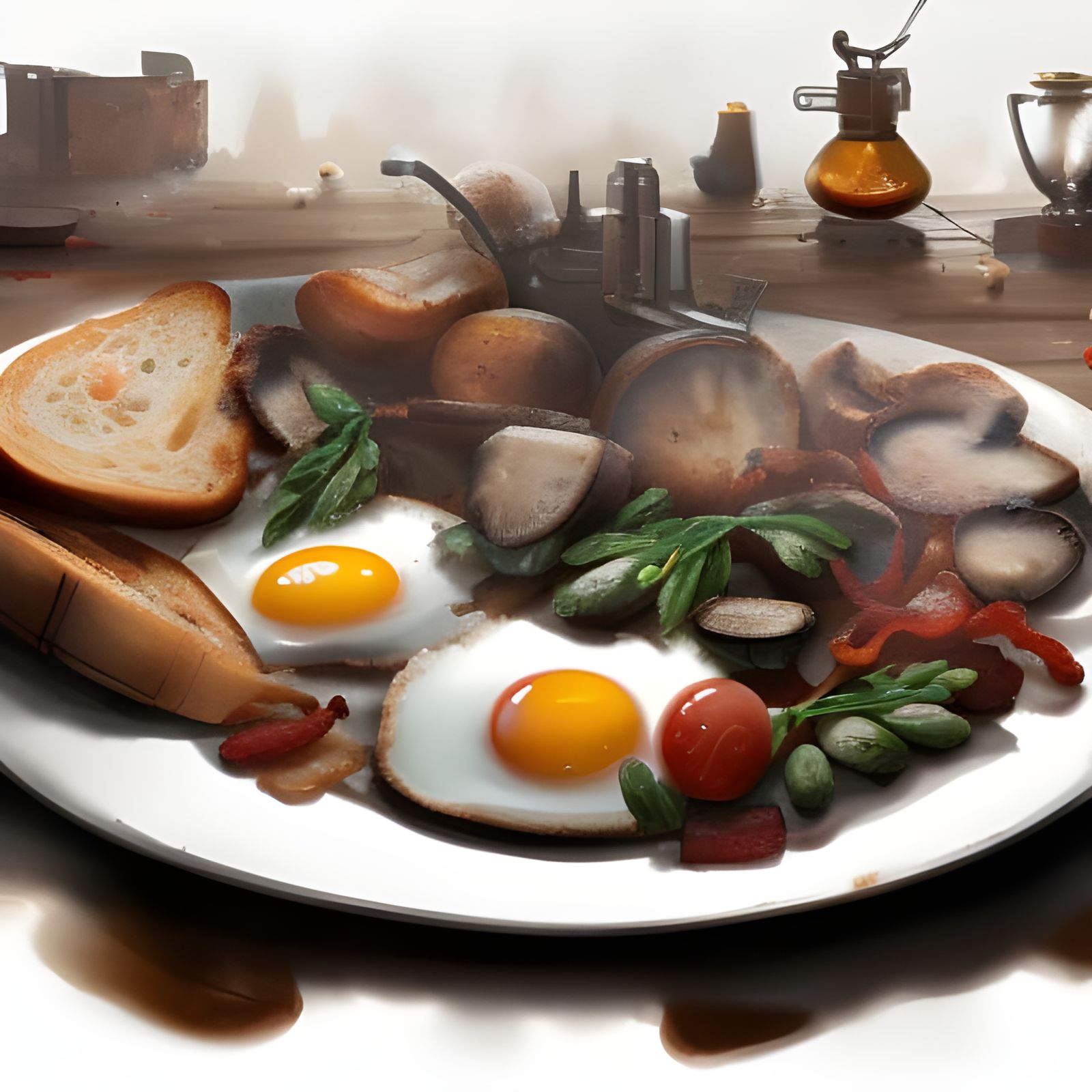 English Breakfast - AI Generated Artwork - NightCafe Creator