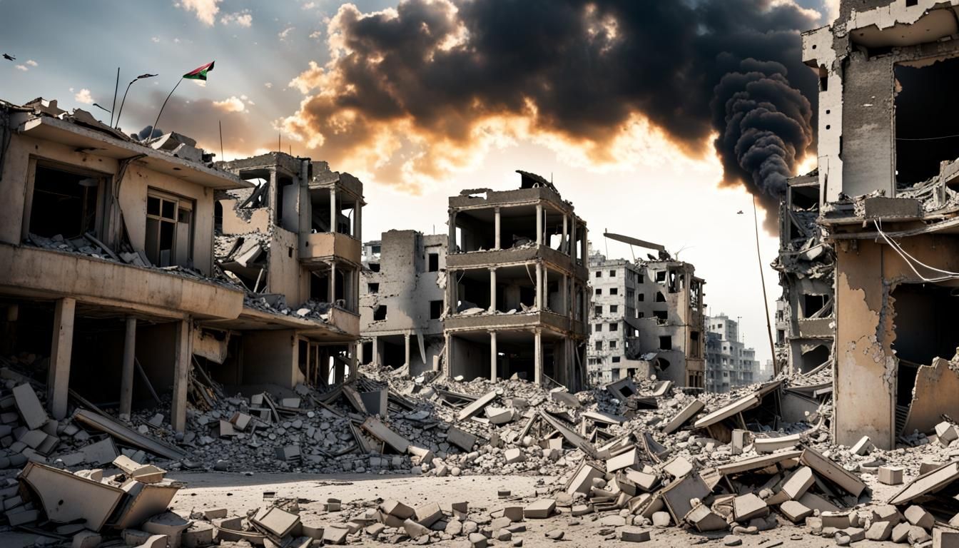 Gaza City 2023 - AI Generated Artwork - NightCafe Creator