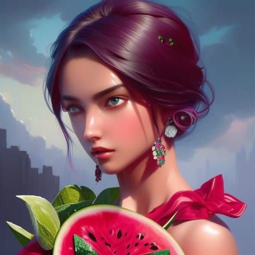 Watermelon - AI Generated Artwork - NightCafe Creator