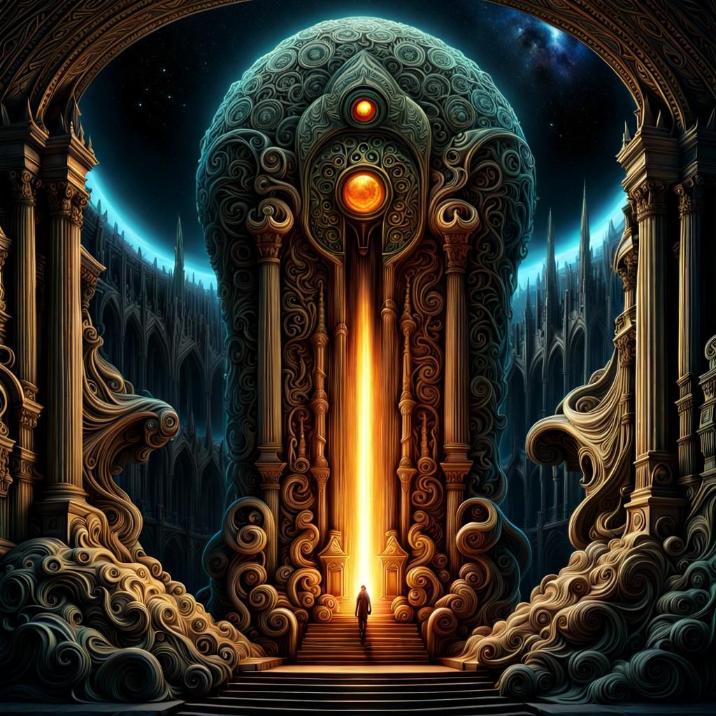 White Monolith 3'by 6'by by'9 upright Alien glyphs in disturbing shapes ...